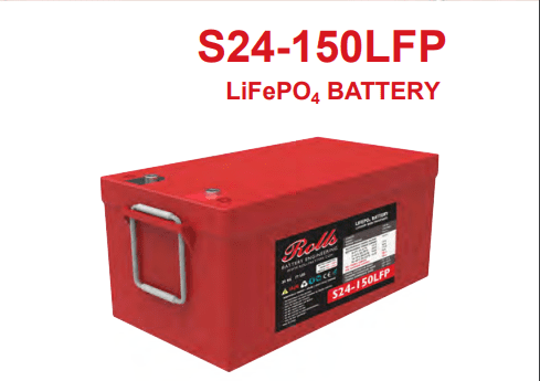 ROLLS S12-150LFP LITHIUM BATTERY, GROUP8D – 24VOLTS - Battery Store