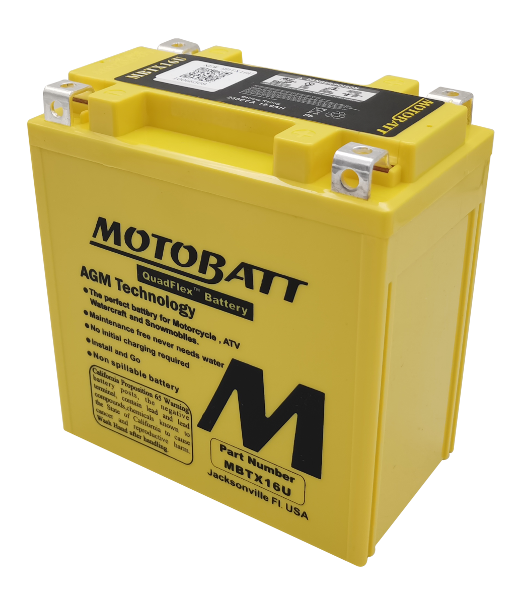MBTX16U Motobatt 12V AGM Battery - Canadian Battery Store