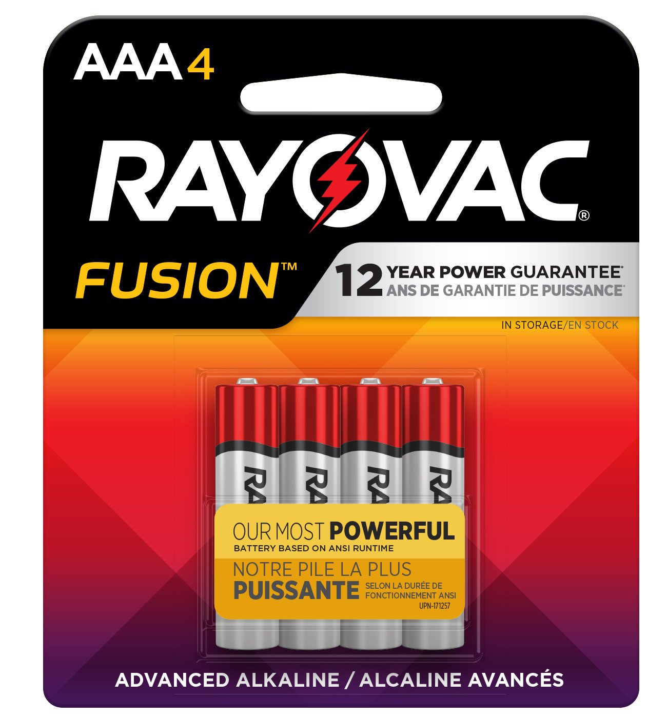 Rayovac 824-4TFUS GEN Fusion AAA 4 Pack Alkaline Batteries - Canadian ...