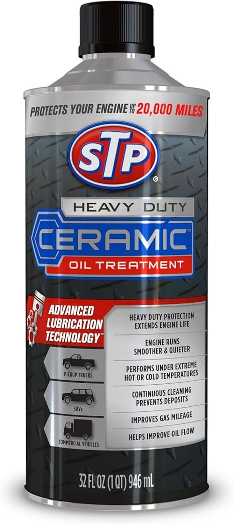 STP Heavy Duty Ceramic Oil Treatment Bottle 6/946 mL CAN - Battery Store