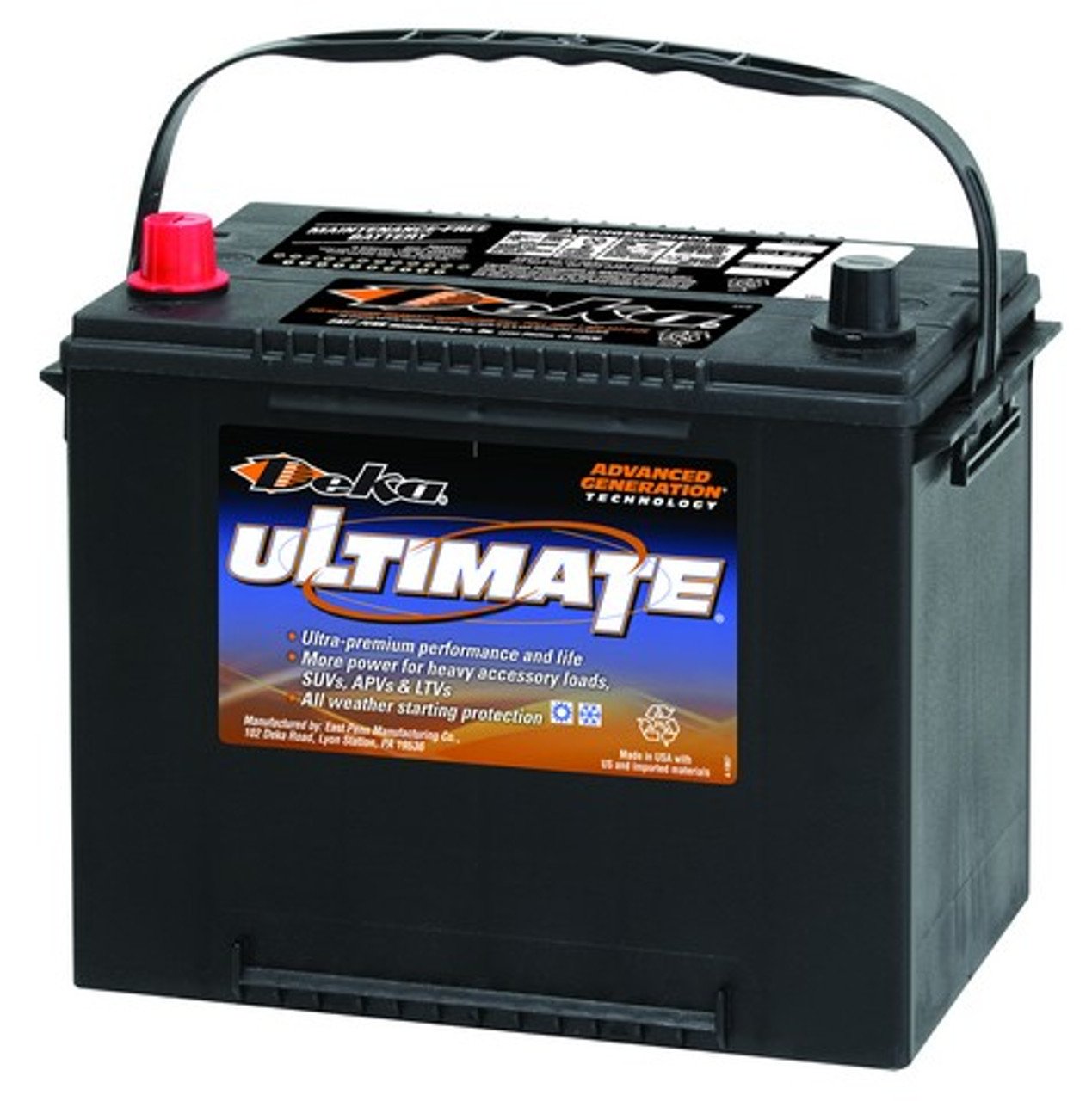 Deka 675DT Pow-R-Surge Battery – Group 75/86 – Maintenance-Free – Dual ...