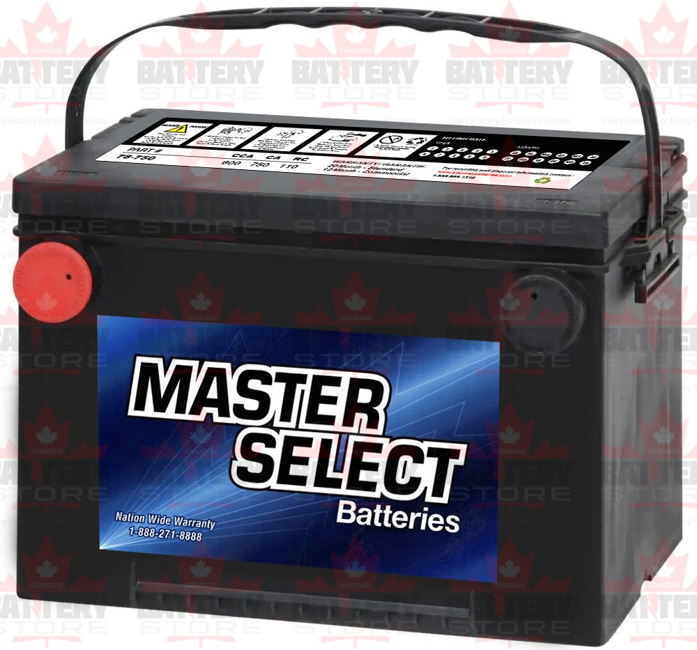 78-800 Group 78 Automotive Starting Battery - Side Terminal 600CCA ...